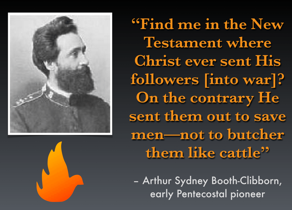 The Pentecostal Pacifism of Arthur Booth-Clibborn | PCPJ